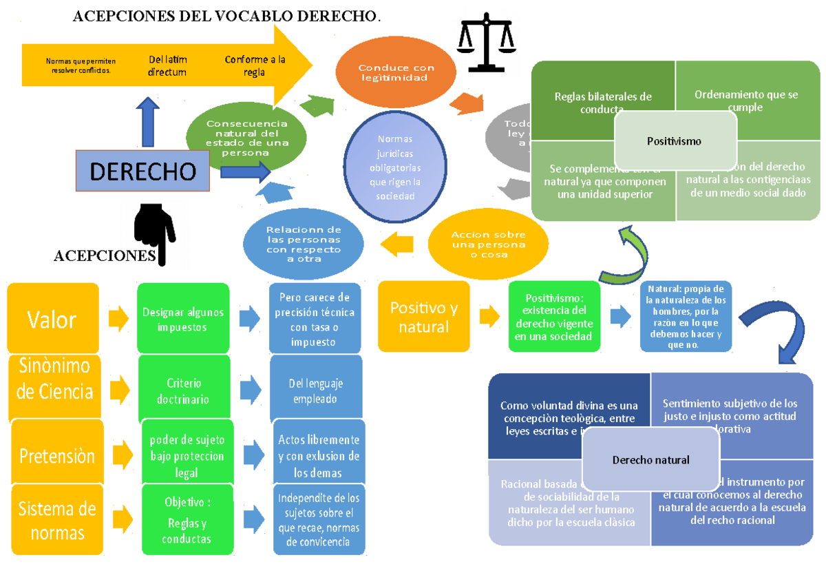 Acepciones DEL Vocablo Derecho - Conduce con legìtimidad Todo lo que la ...