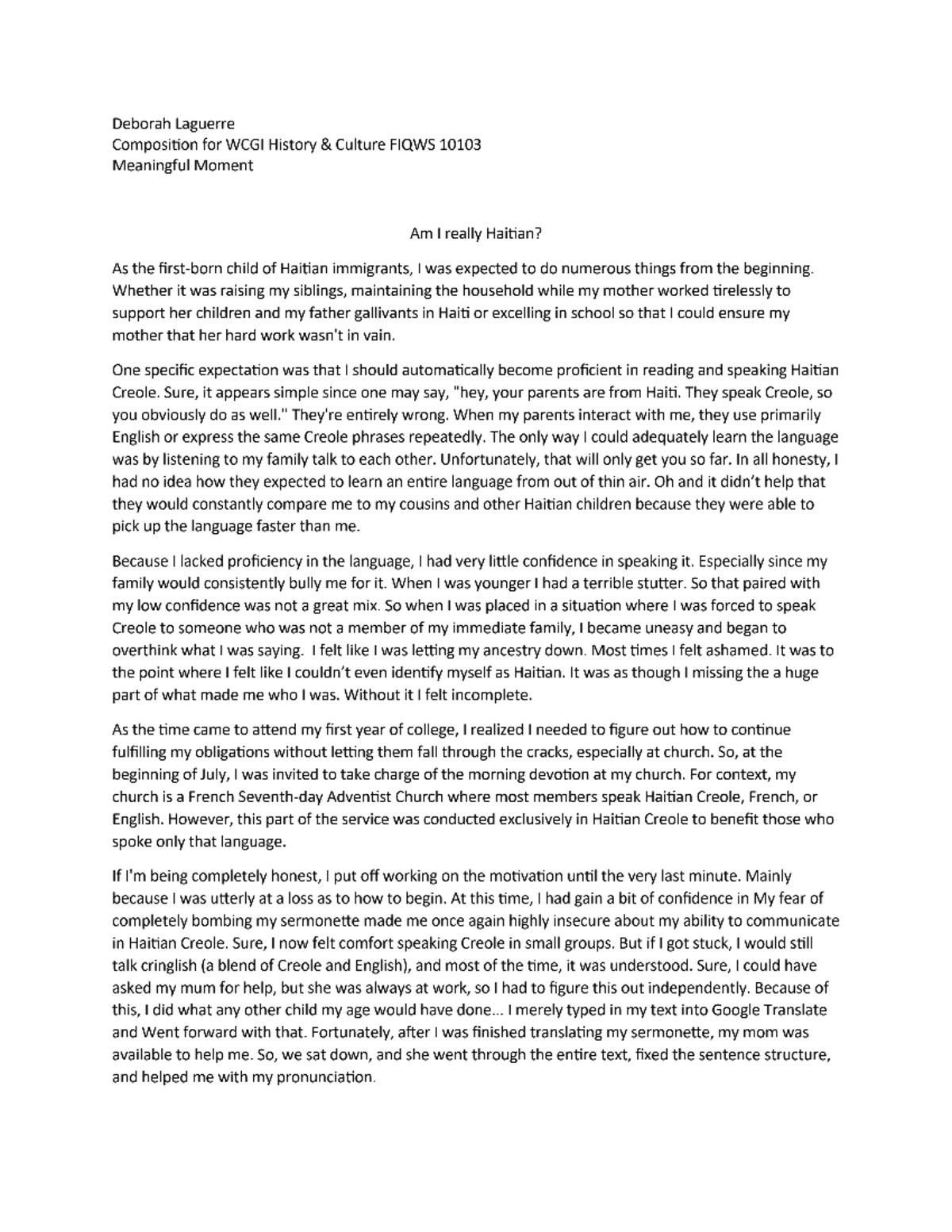 Review Submission History Phase 1 Multimodal Language and - FIQWS 10103 ...