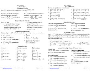 Calculus Cheat Sheet Integrals Reduced - Calculus Cheat Sheet Visit ...