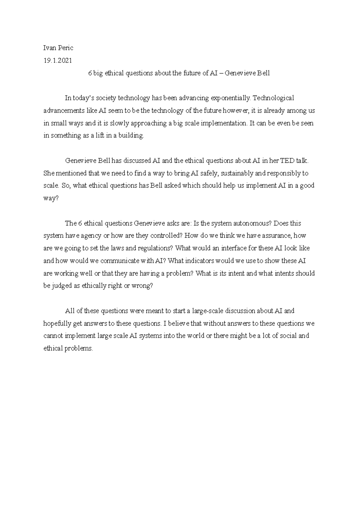 6 big ethical questions about the future of AI – Genevieve Bell - Ivan ...