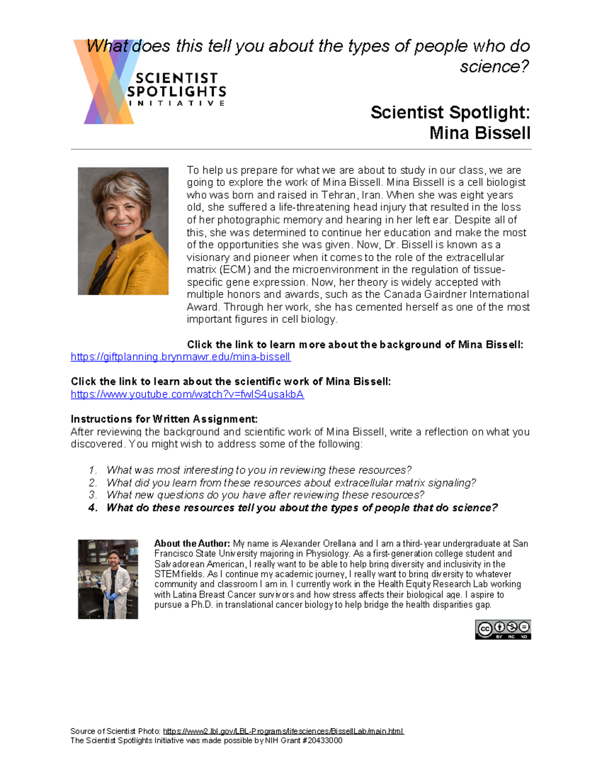 Mina-Bissell - Scientist Spotlight - What does this tell you about the ...