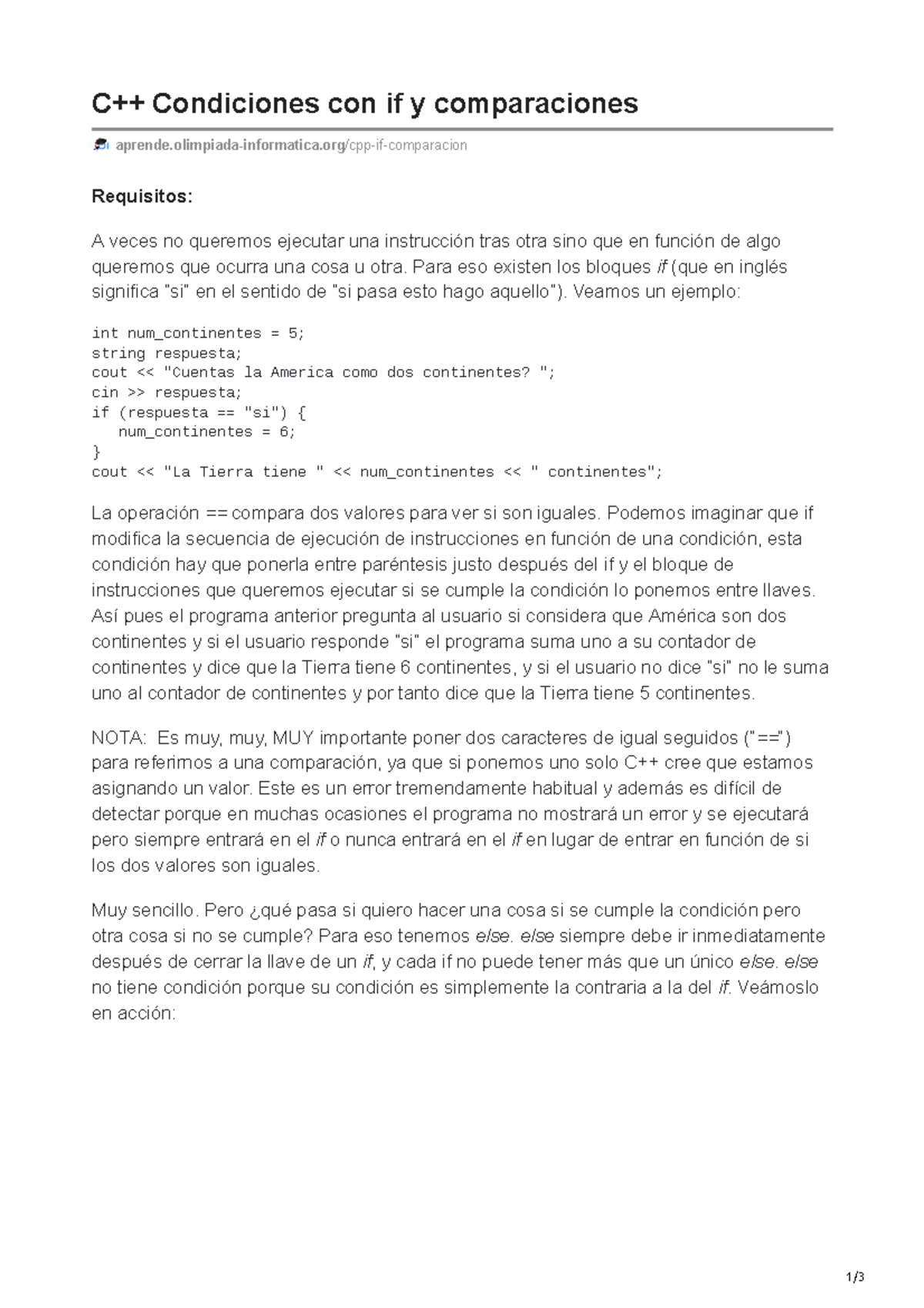 Aprende.olimpiada-informatica.org-C Condiciones con if y comparaciones ...