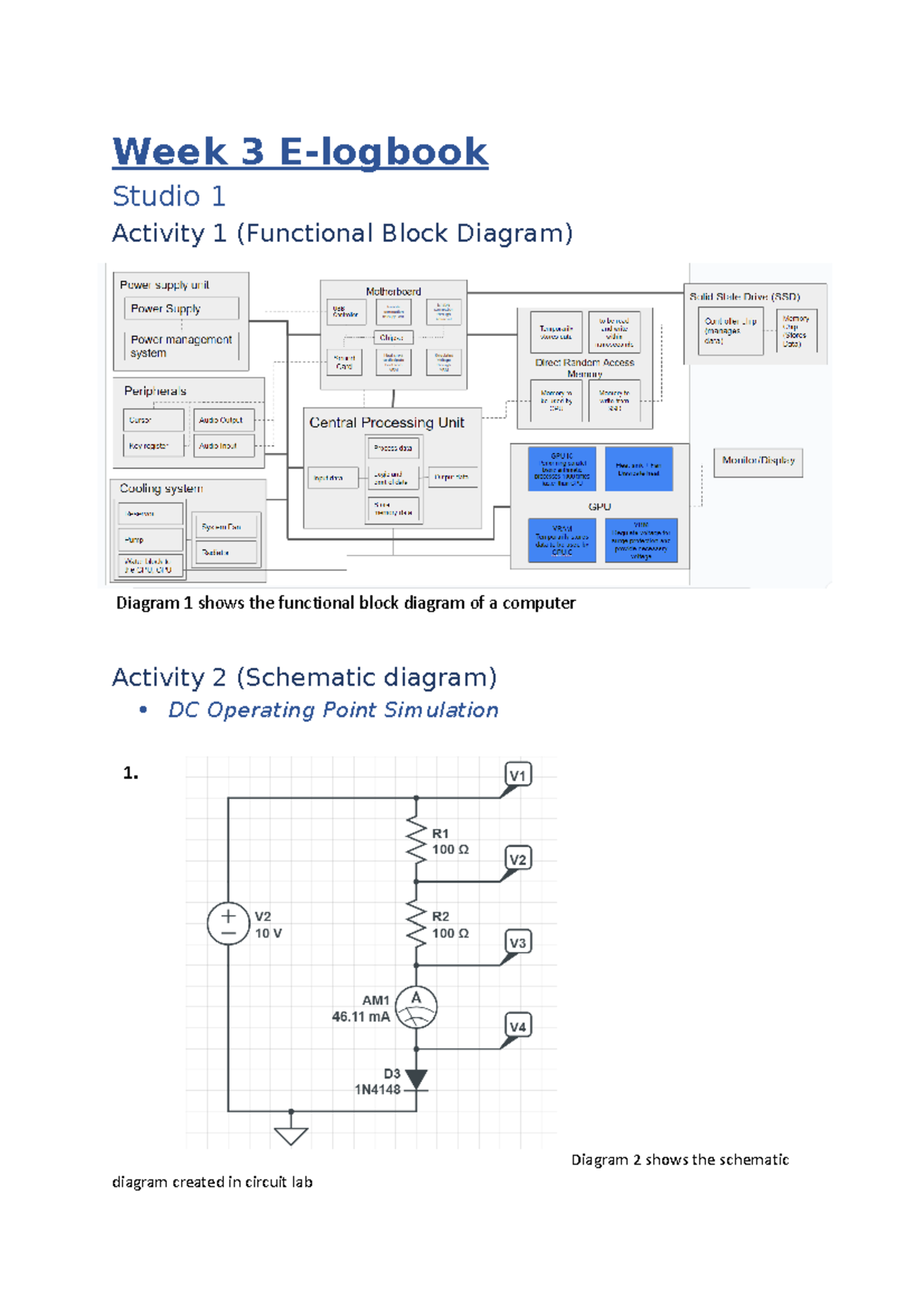 Week 3 E copy - E logbook - Week 3 E-logbook Studio 1 Activity 1 (Functional Block Diagram ...