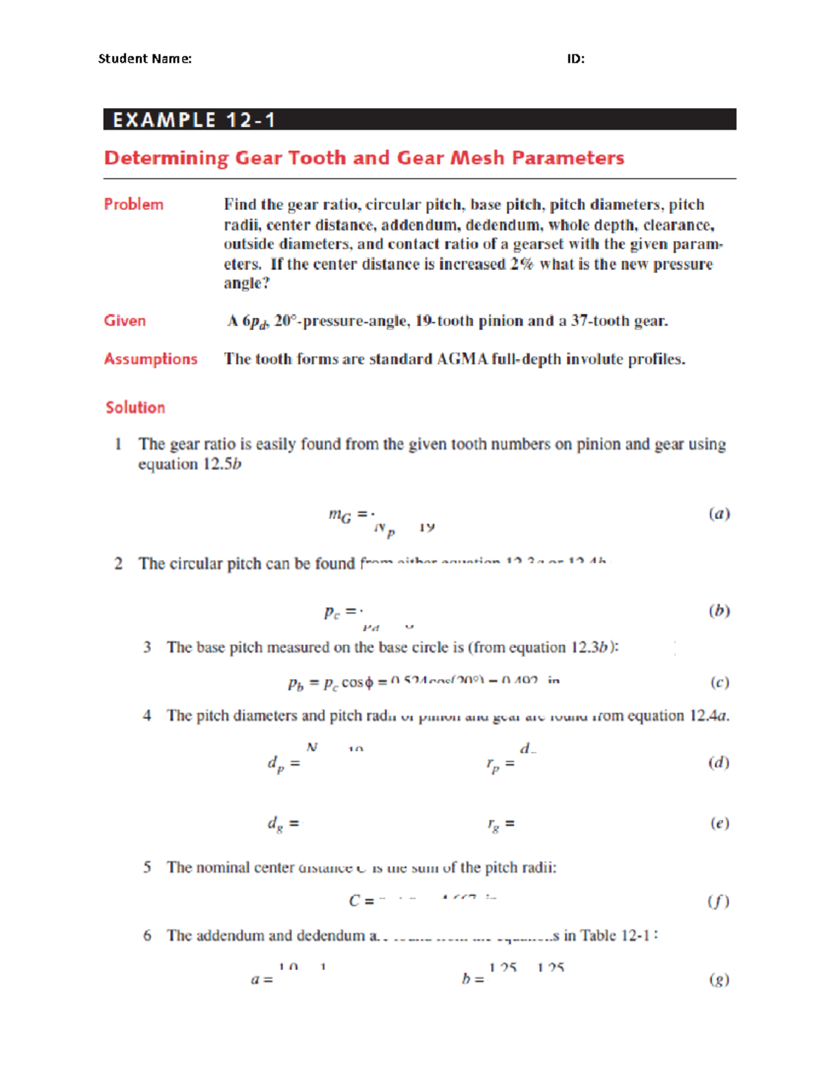 Design activity - 1 - Mech 393 - Student Name: ID: - Studocu