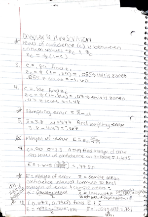 Chapter 3 Statisitcs Notes - MTH 245 - Studocu