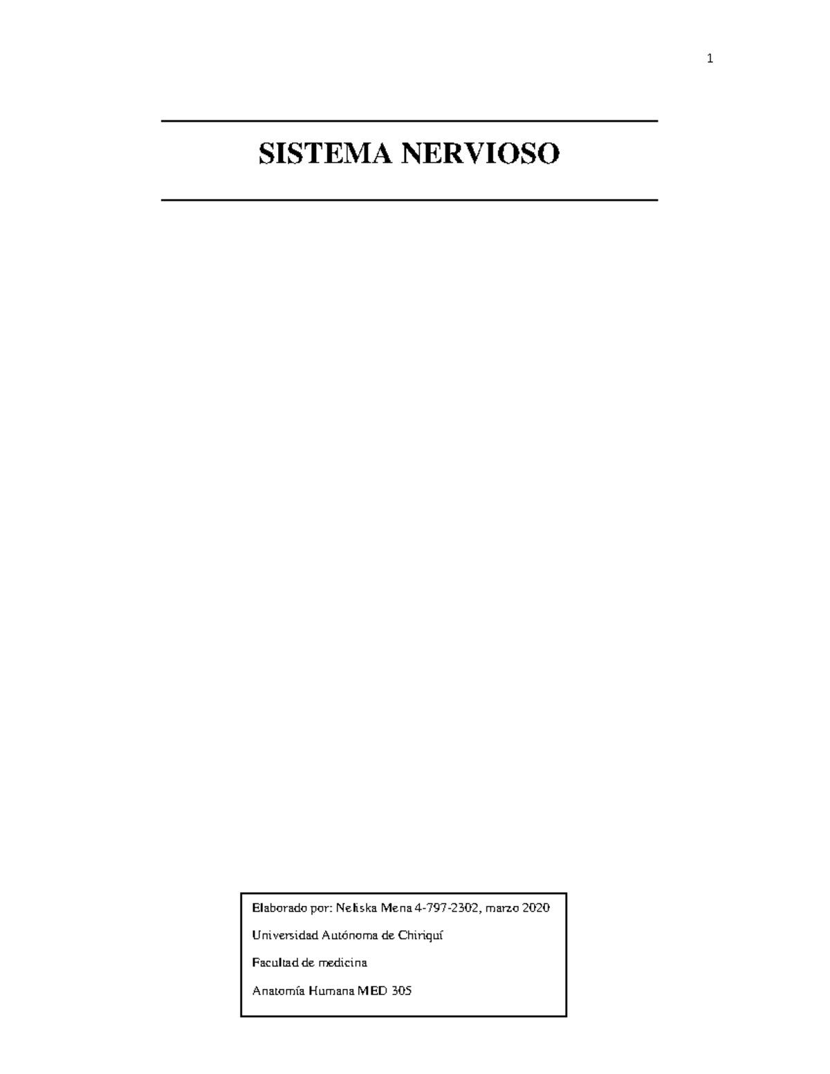 Sistema Nervioso Resumen - Warning: TT: undefined function: 32 SISTEMA NERVIOSO Elaborado por ...