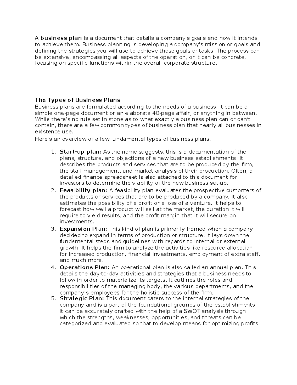 Finals-business-plan - A business plan is a document that details a ...