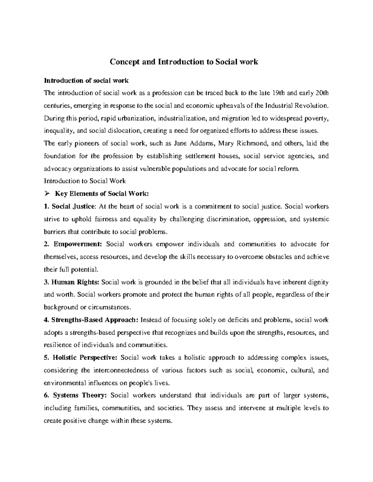 Social Work 1st - waste of time - Concept and Introduction to Social ...