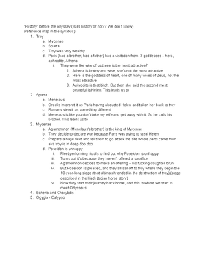 Why do we read Homer - Notes on discussion - Why do we read homer ...