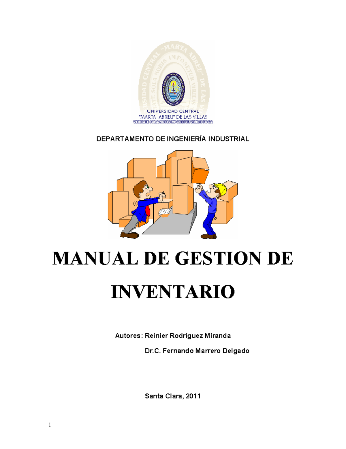 Manual de gestión de inventarios y práctica de campo - DEPARTAMENTO DE ...