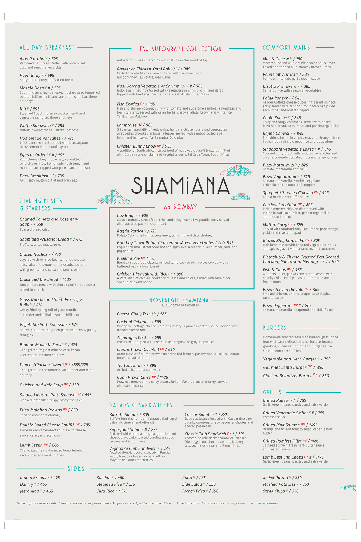 Shamiana Day Menu - Lecture notes 5-6 - via B O M B A Y S H A R I N G P ...
