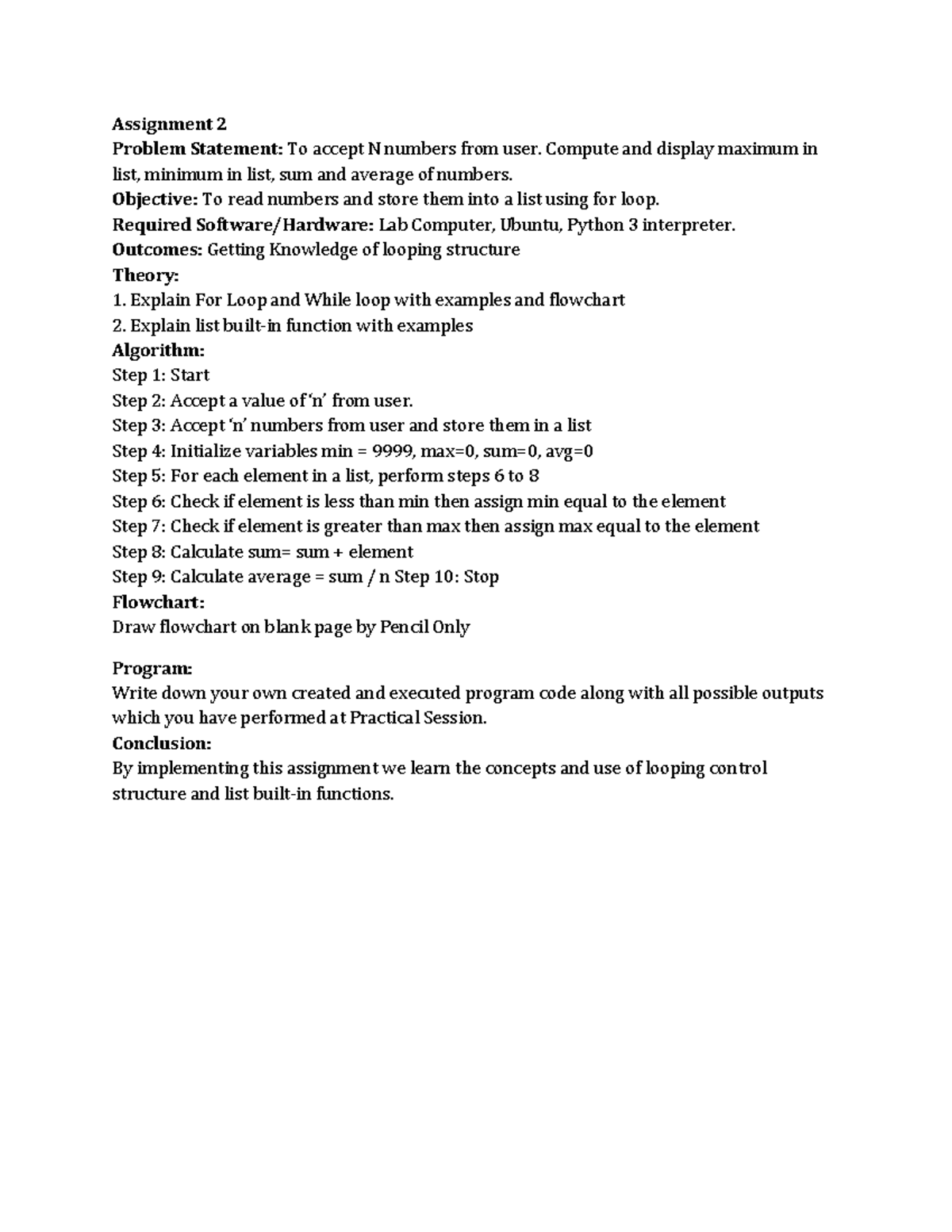 Assignment 2 Compute And Display Maximum In List Minimum In List assignment-2-compute-and-display-maximum-in-list-minimum-in-list