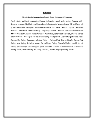 Mobile Radio Propagation: Small —Scale Fading and Multipath - hard ...