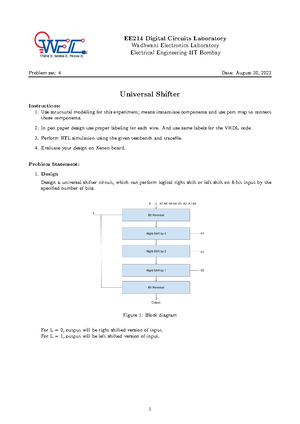 EE214 Clock Divider Guide - EE214 Clock Divider Soumyajit Langal March 2021 1 Designing of the ...