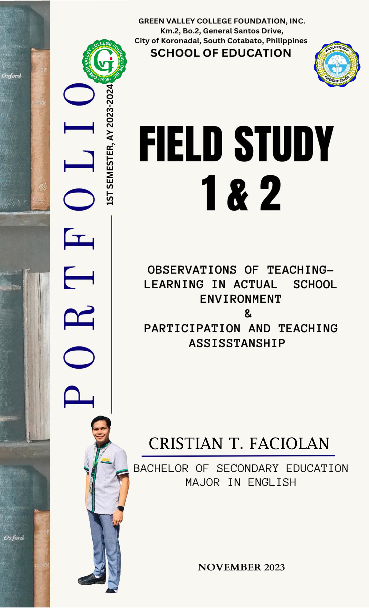 Field Study 1&2 Portfolio - Km, Bo, General Santos Drive, City of ...