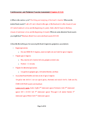 Respiratory Assessment Study Guide - Chronic Obstructive Pulmonary ...