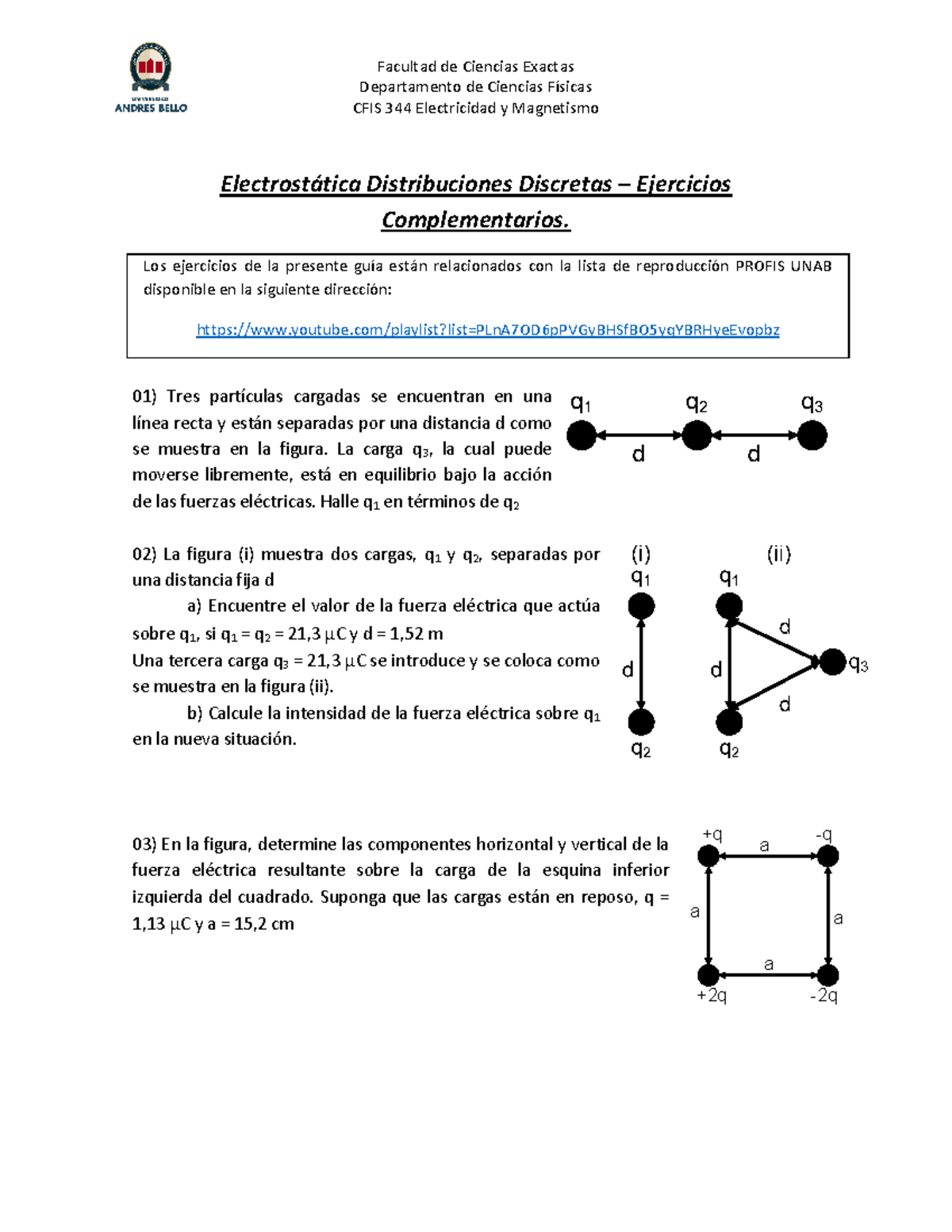 01a+ejercicios+distribuciones+discretas - Departamento de Ciencias Físicas CFIS 344 Electricidad ...