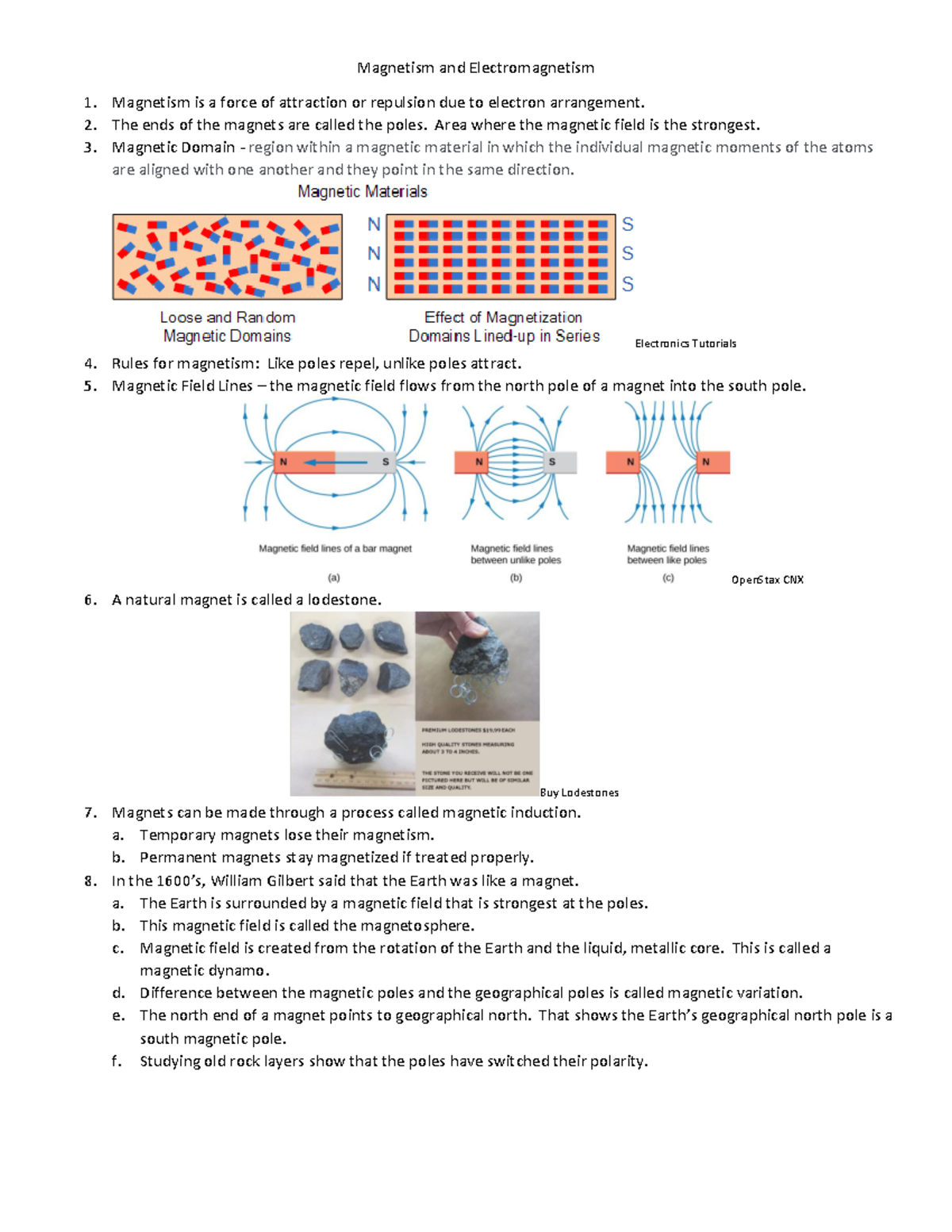 Phys 1402 Magnetism and Electromagnetism - Magnetism and Electromagnetism Magnetism is a force ...