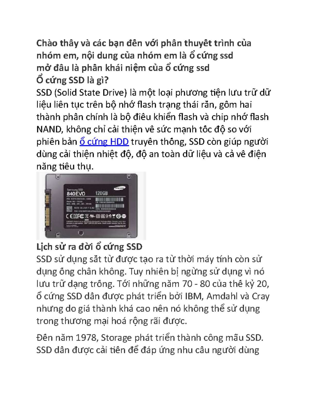 Ổ cứng SSD - Lecture notes 5 - Programming Fundamentals - FPT - Studocu