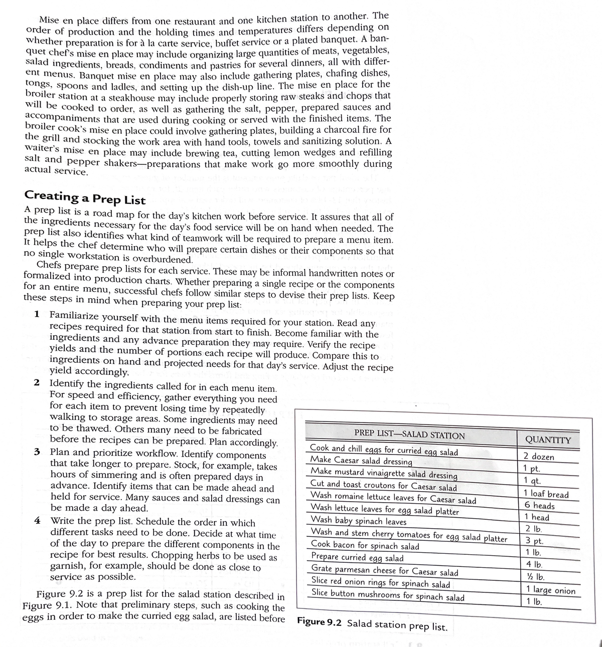Mise En Place 2 - Class Review. - HFT 1000 - Studocu