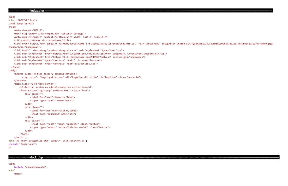 Códigos Carrito EJ 238YZ - index