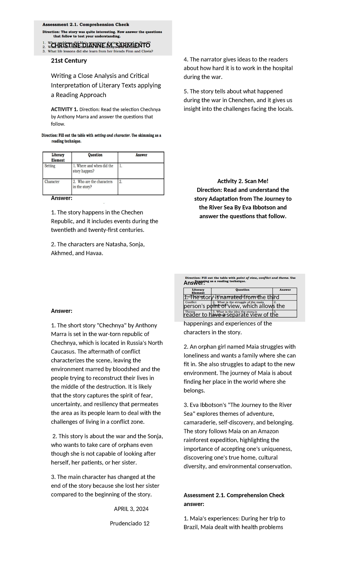 iwan kooooooolan - CHRISTINE DIANNE M. SARMIENTO 21st Century Writing a ...