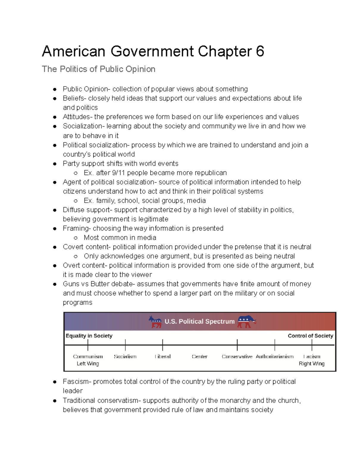 American Government: Chapter 6: The Politics of Public Opinion - after ...