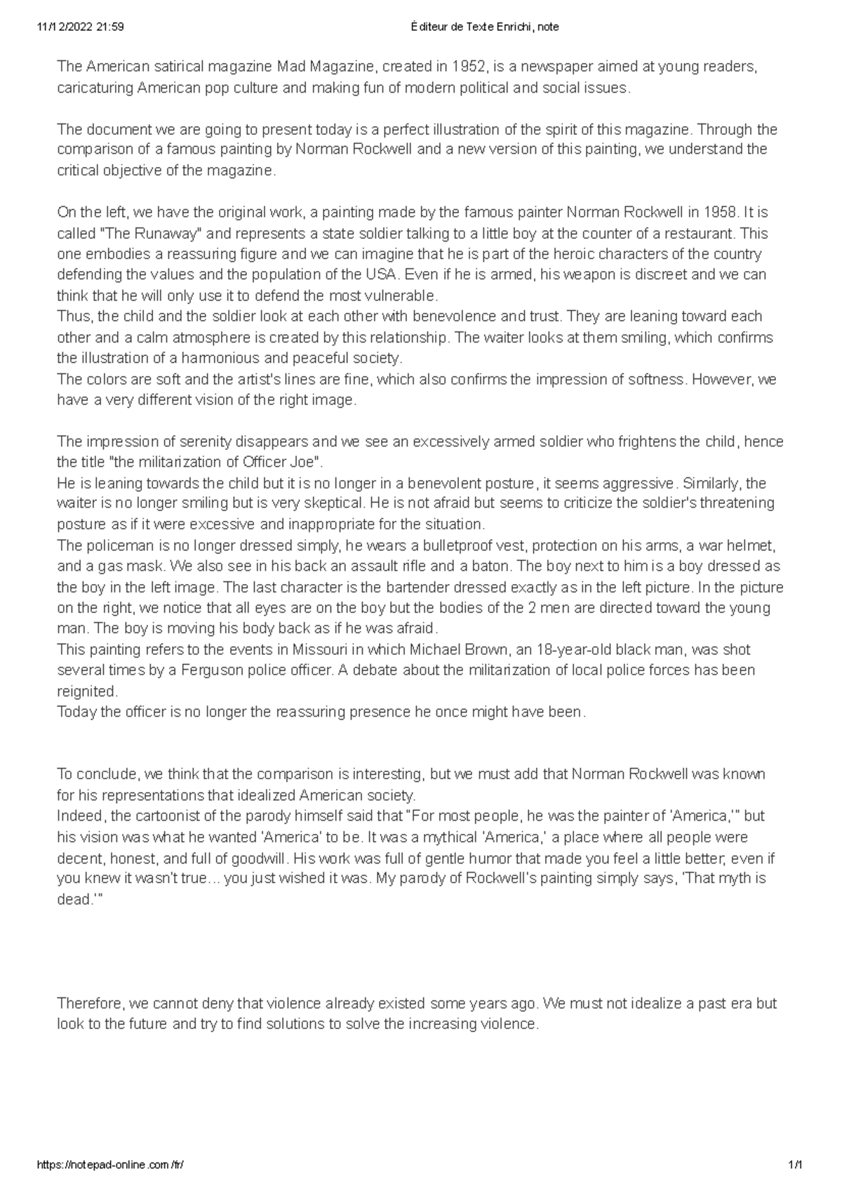 Exposé legal english - 11/12/2022 21:59 Éditeur de Texte Enrichi, note ...
