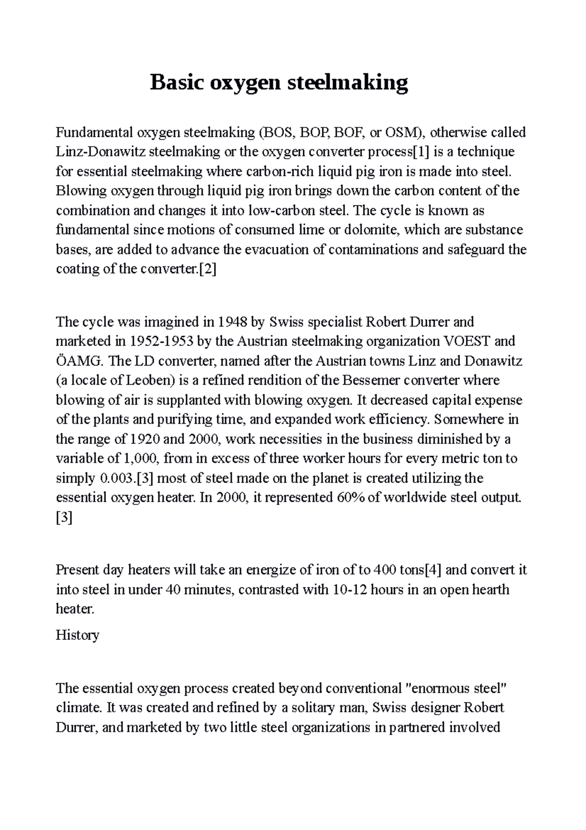 Basic oxygen steelmaking - Basic oxygen steelmaking Fundamental oxygen ...