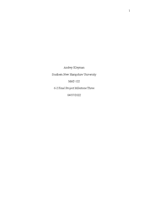 SCS 100 Project 3 Final Reflection Submission Checklist - SCS 100 ...