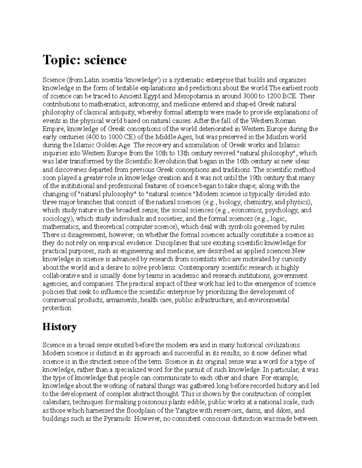 Everything about Science and History - Science, Technology, and Society ...