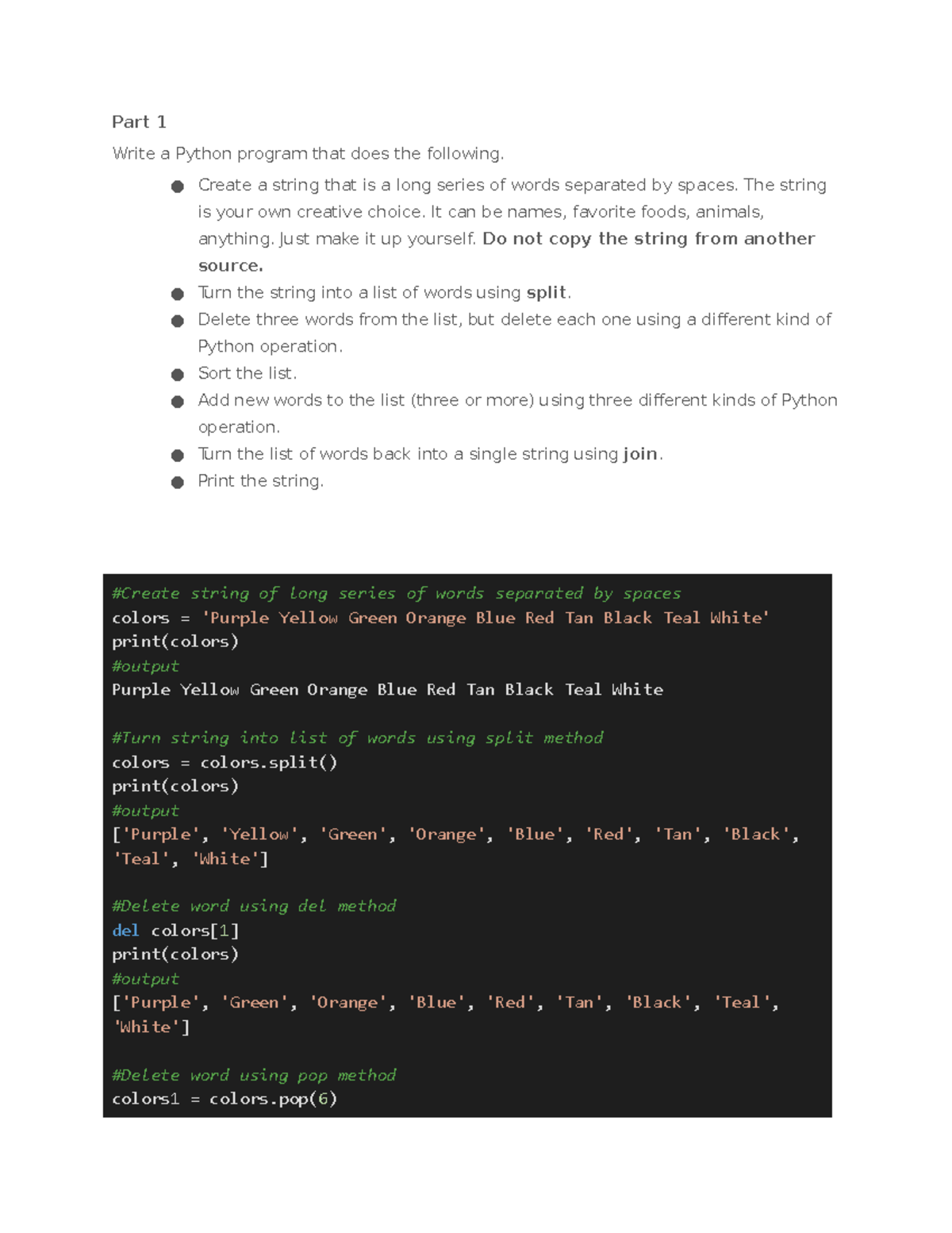 Learning Journal Unit 6 PF - Part 1 Write a Python program that does ...