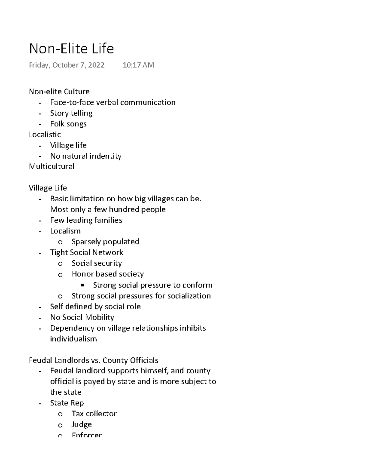 Non-Elite Life - Jon Felt - Non-elite Culture Face-to-face verbal ...