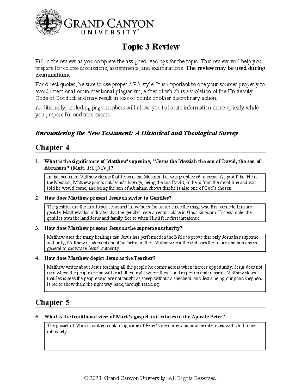 Topic 3 Review coursework - Topic 3 Review Fill in the review as you ...