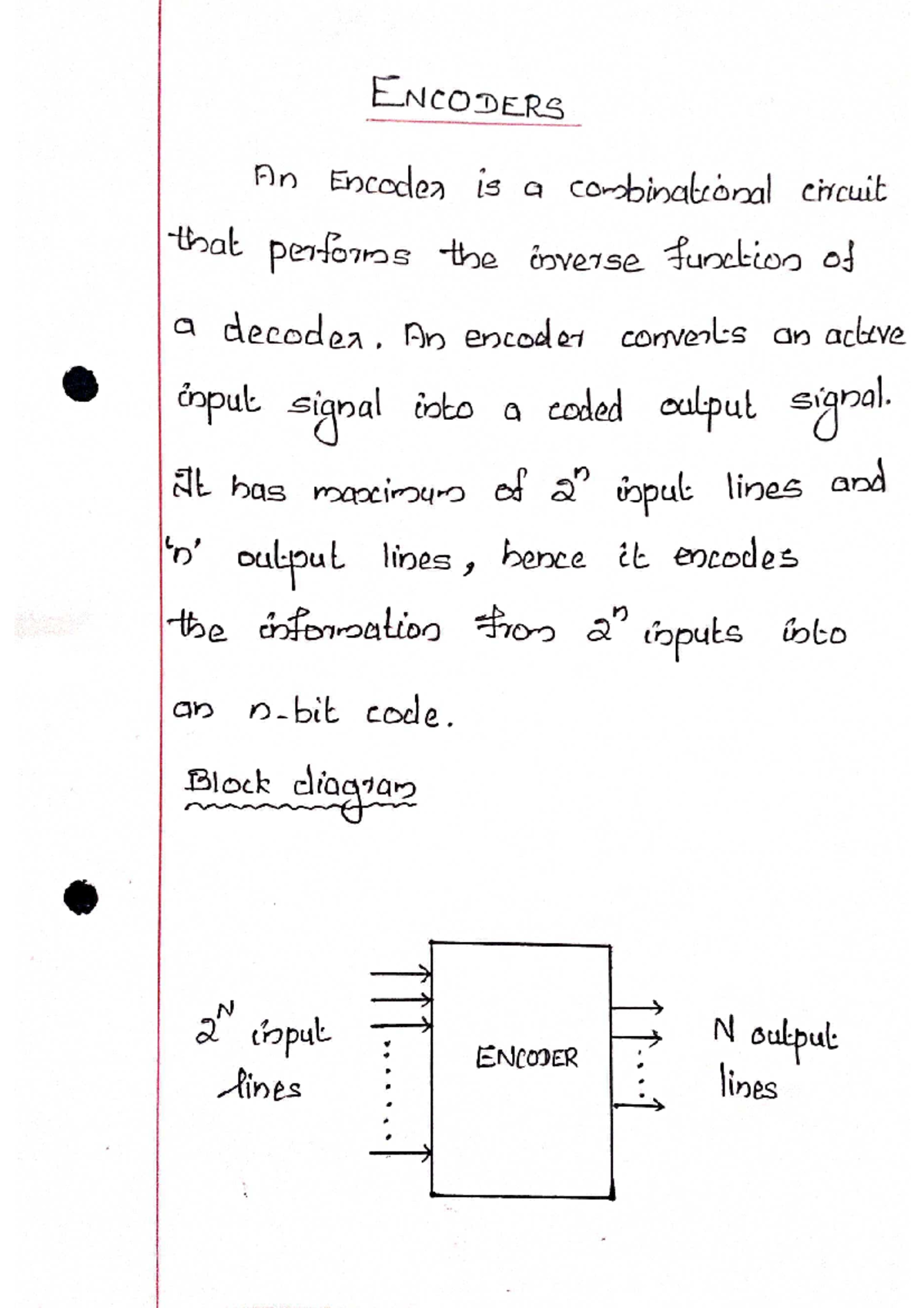 Encoder - ............ - computer science - Studocu