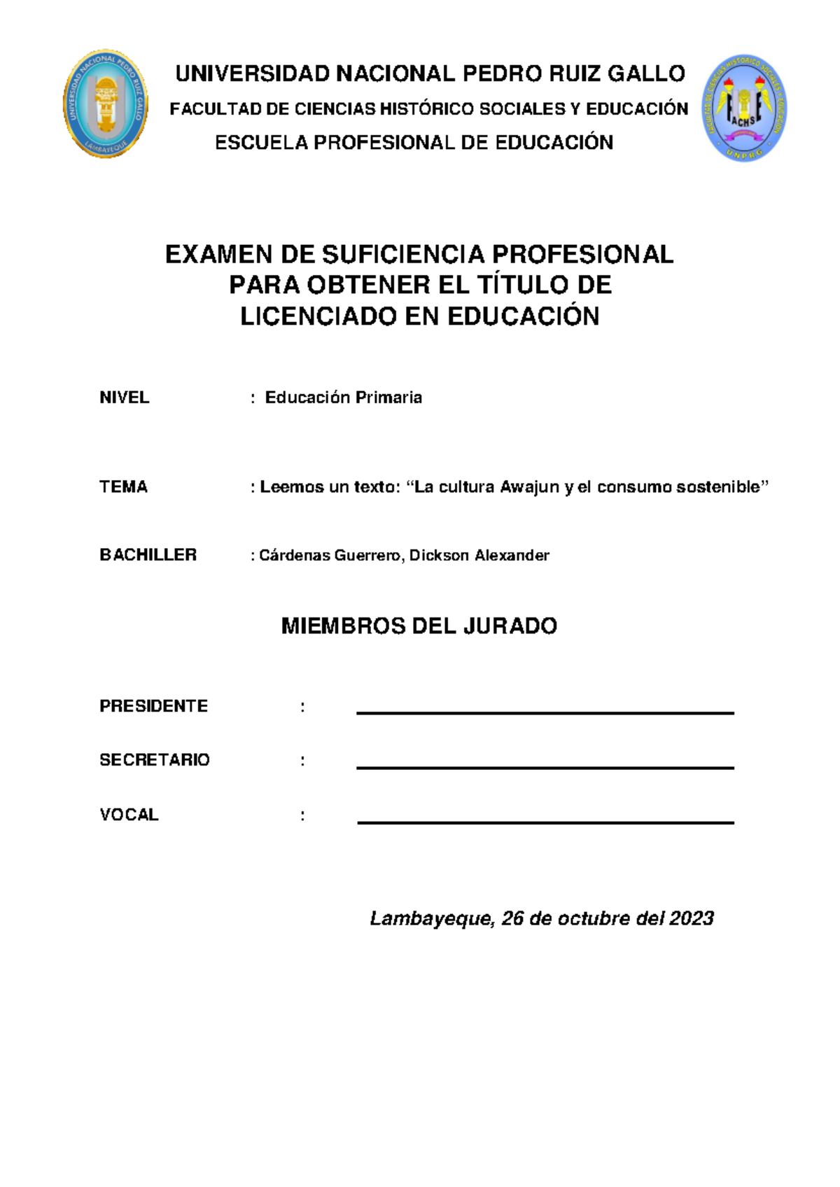 Sesión DE Aprendizaje - Clase Magistral - UNIVERSIDAD NACIONAL PEDRO ...