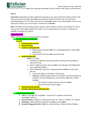 Active Learning Template system disorder-personality disorder - ACTIVE ...