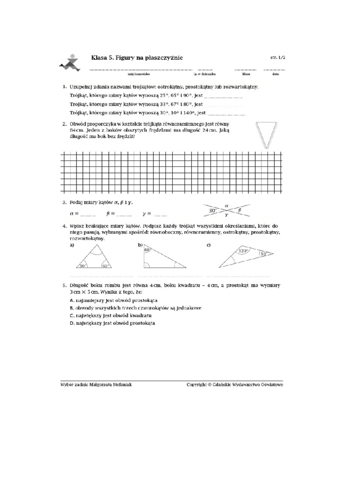 Geometria - Matematyka - Studocu