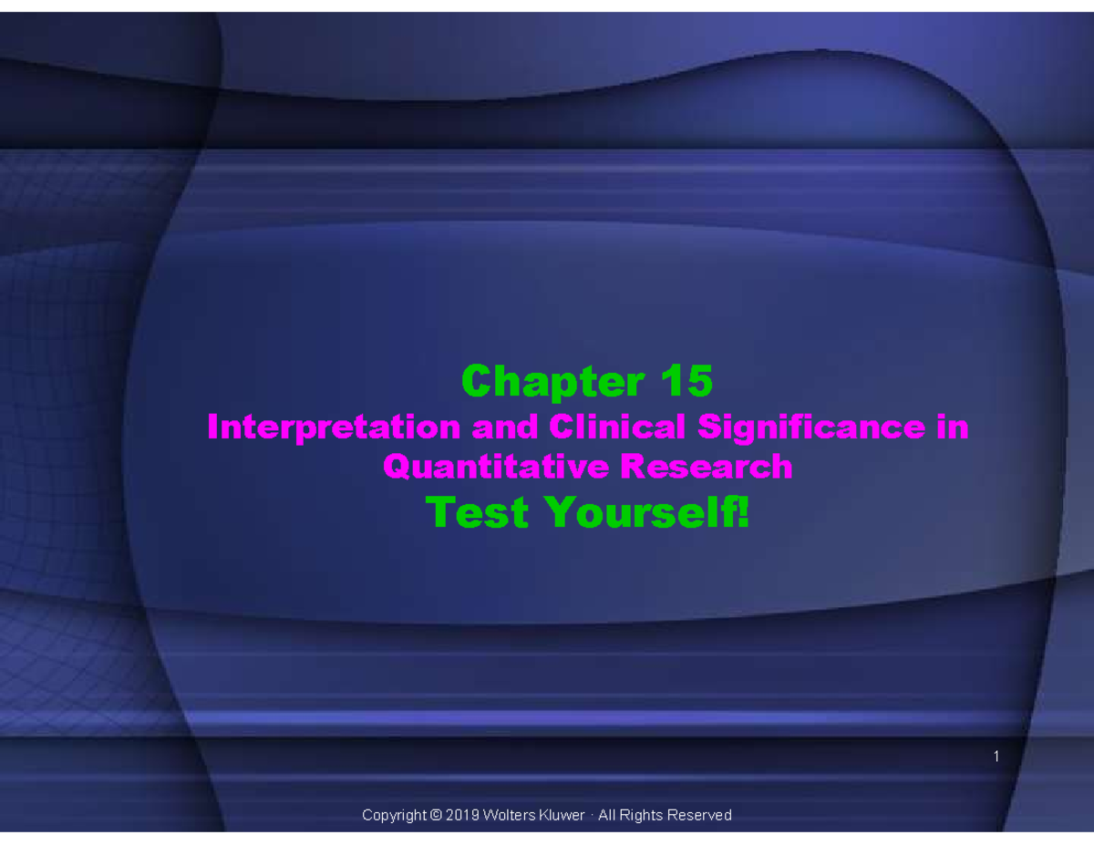 15 ST Quantitative Interpretation - Chapter 15 Interpretation and ...