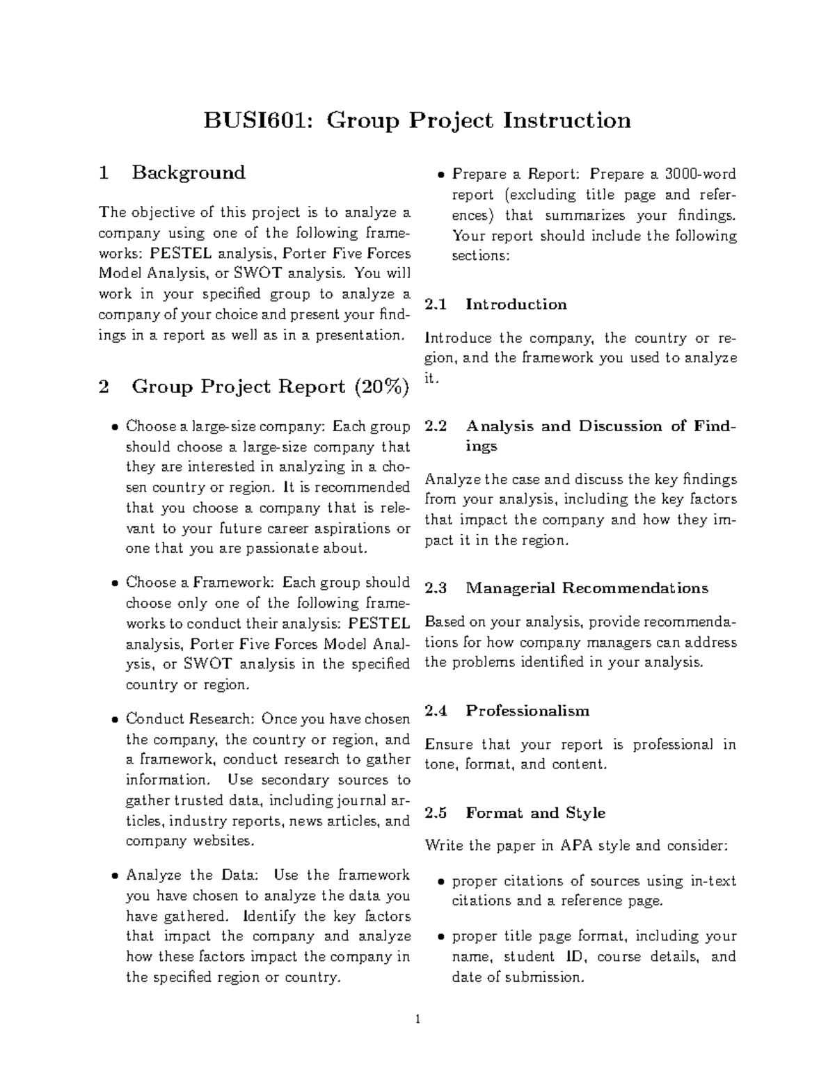 BUSI601-S24- Group Project Instruction - BUSI601: Group Project ...