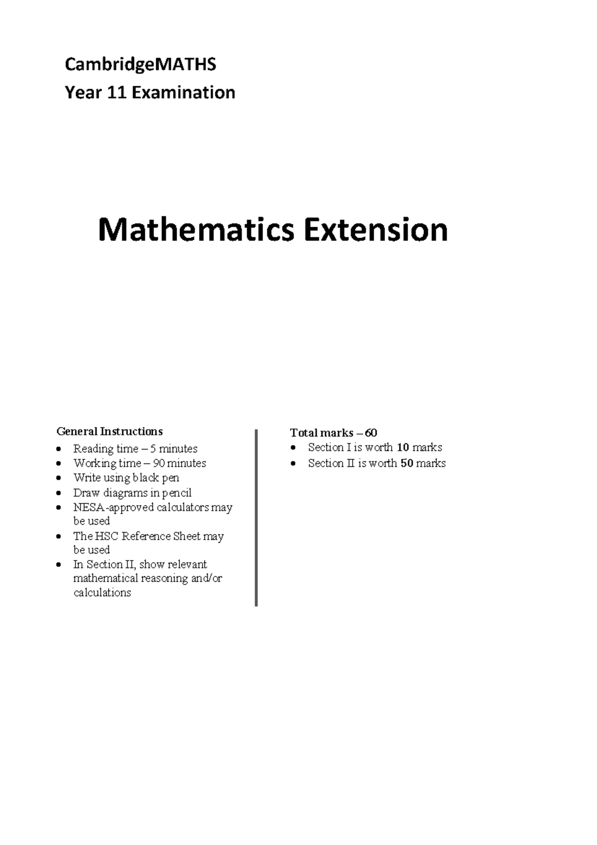 Cambrdige Year-11-Practice-Examination-Extension - CambridgeMATHS Year ...