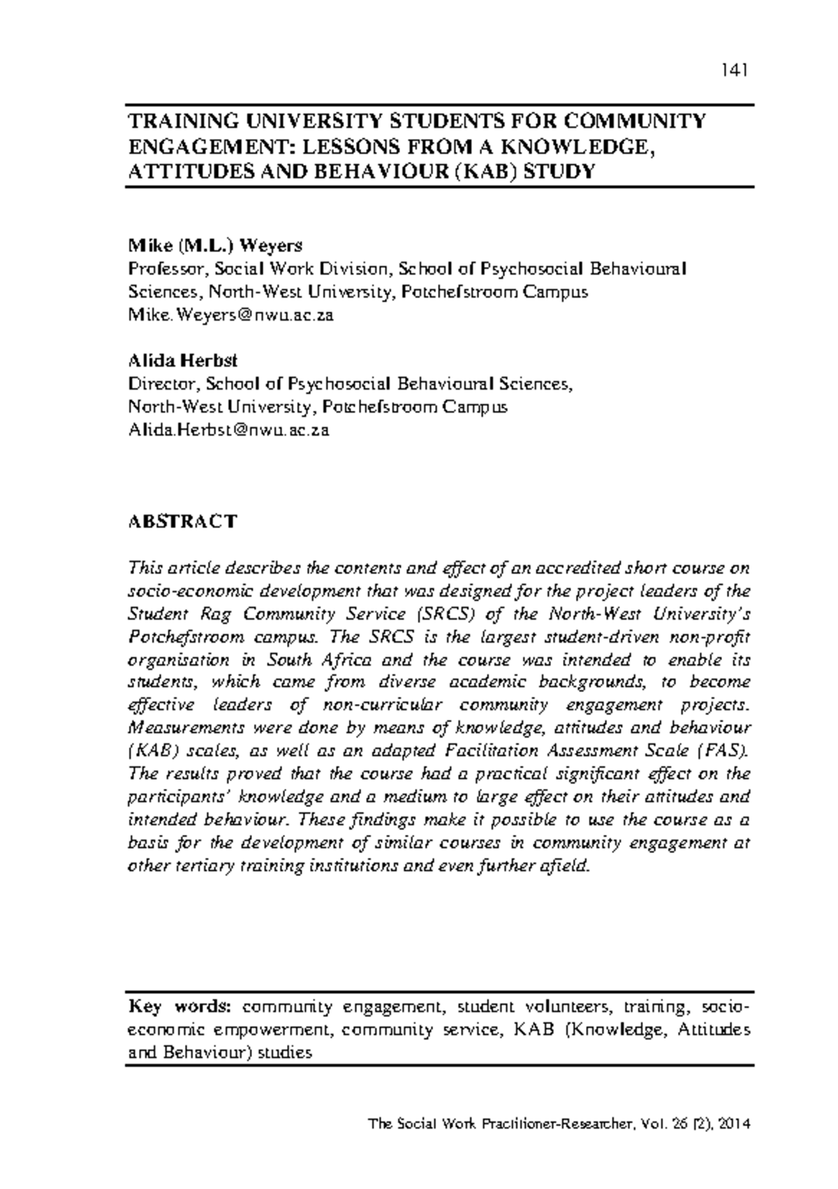 Harcoam,+2 - assignment bsw4806 - TRAINING UNIVERSITY STUDENTS FOR ...