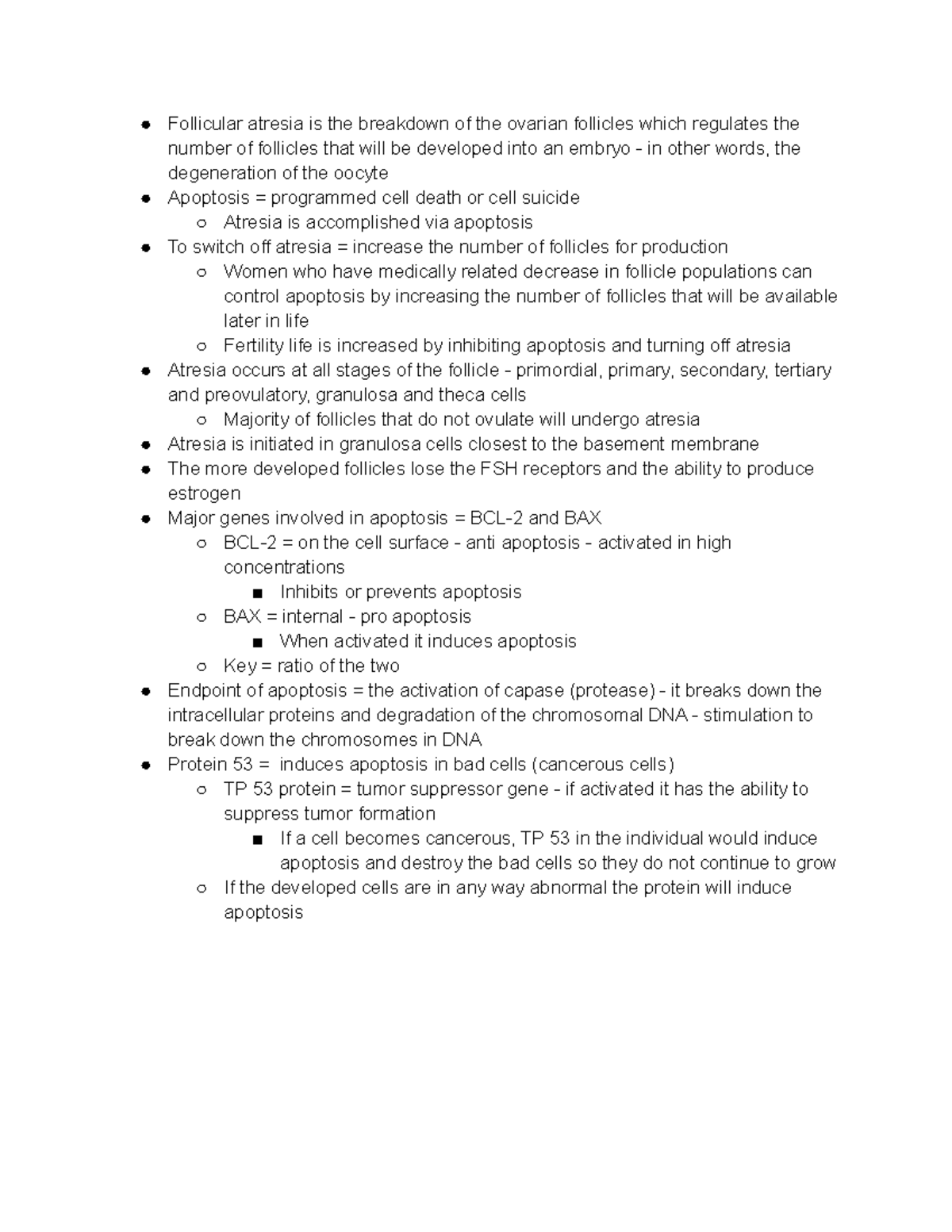 ANSC EXAM 2 Study Guide 1 - Follicular atresia is the breakdown of the ...