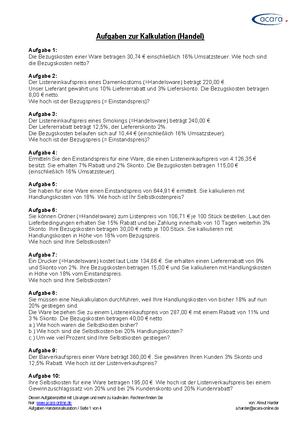 Zusammenfassung - ARAP + PRAP (mit Beispielen und Buchungssätzen ...