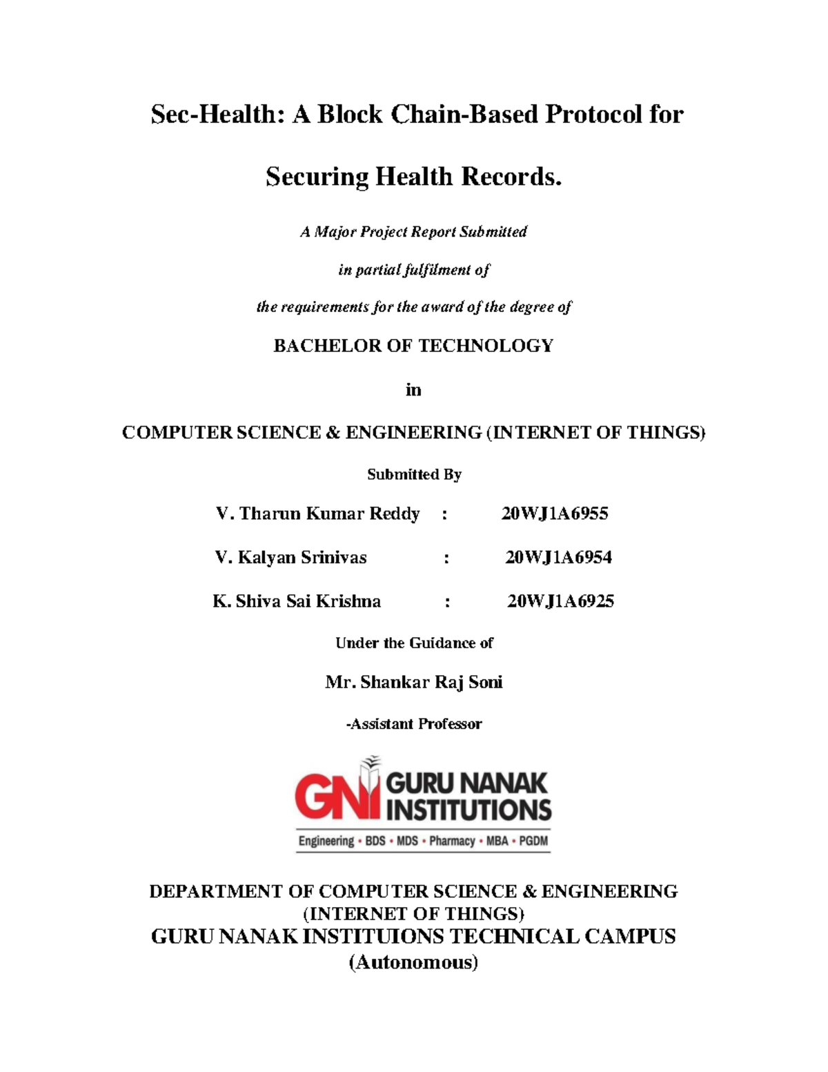 Sec-Health: A Block chain based protocol - Sec-Health: A Block Chain ...