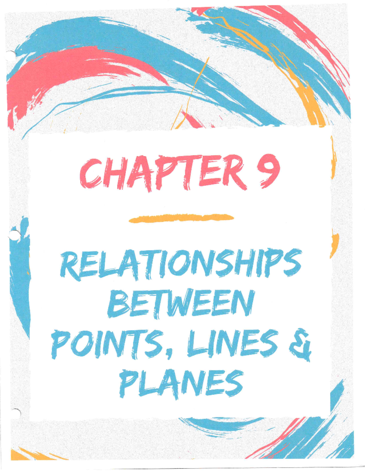 Chapter 9 - MCV4U - Studocu