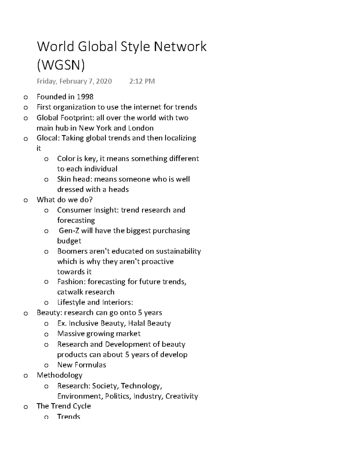 World Global Style Network (WGSN) - Warning: TT: undefined function: 32 ...