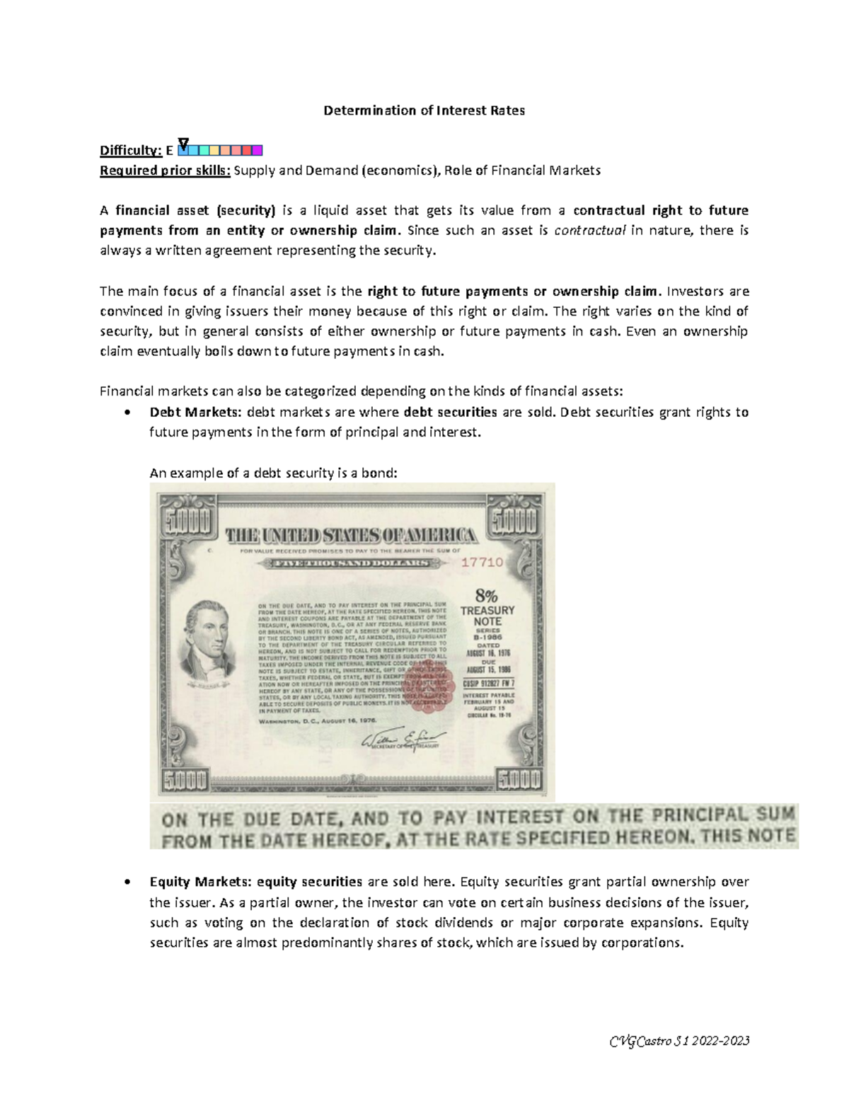 Determination of Interest Rates - Determination of Interest Rates ...