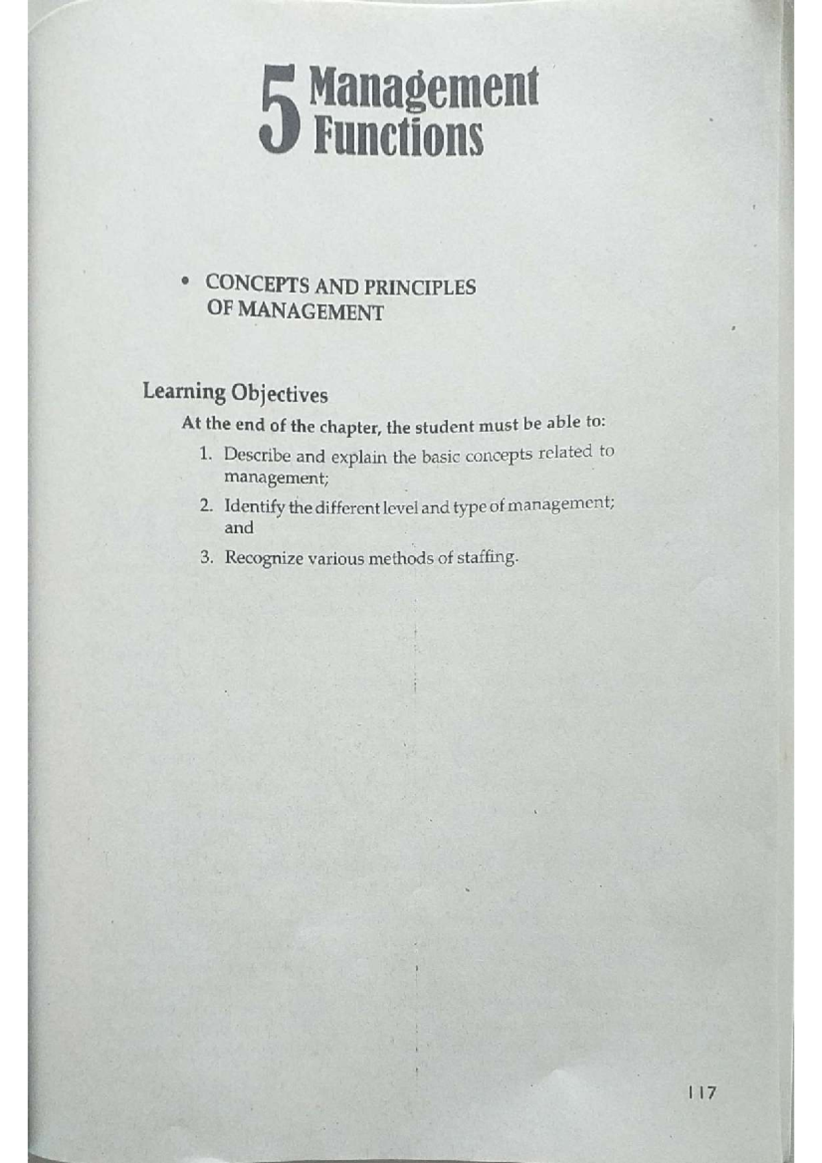 Chapter 5 - Management Functions - Bachelor of science in civil ...