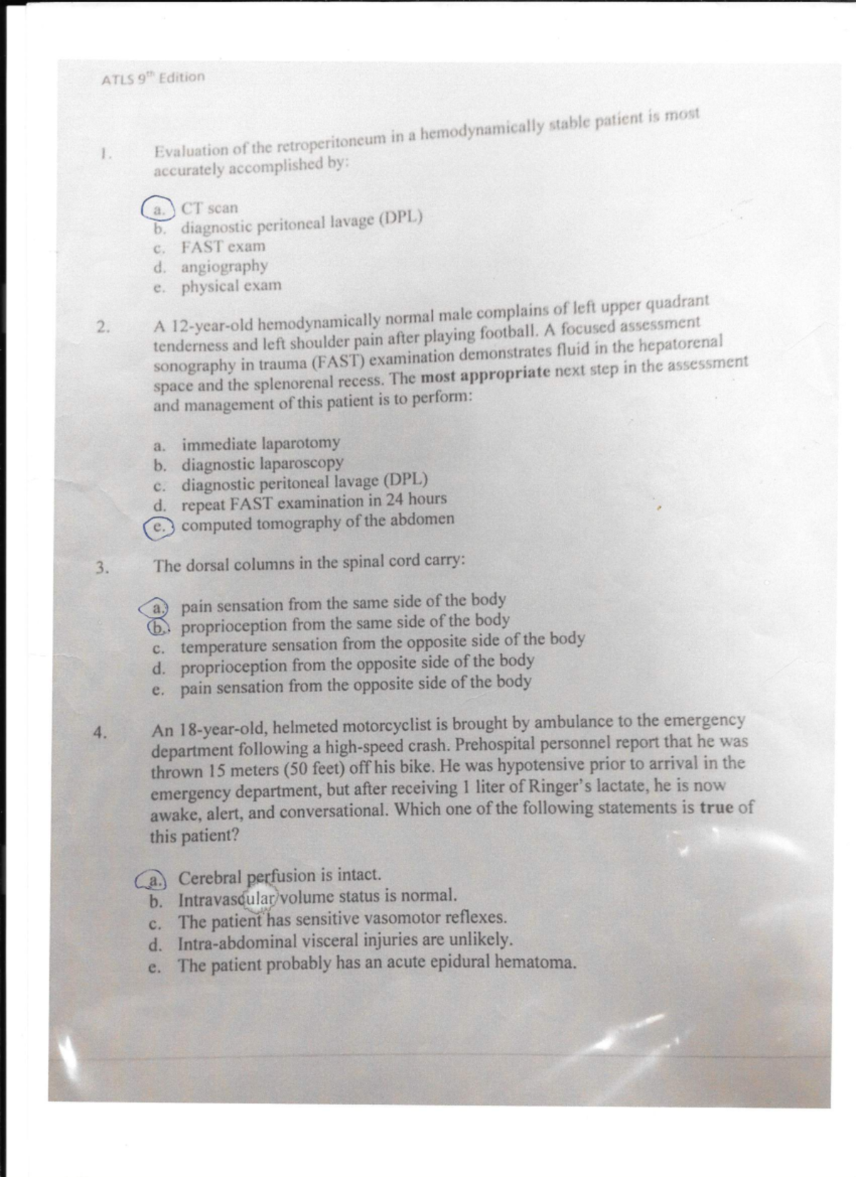 Pdfcoffee - Atls - Medical Doctor - Studocu